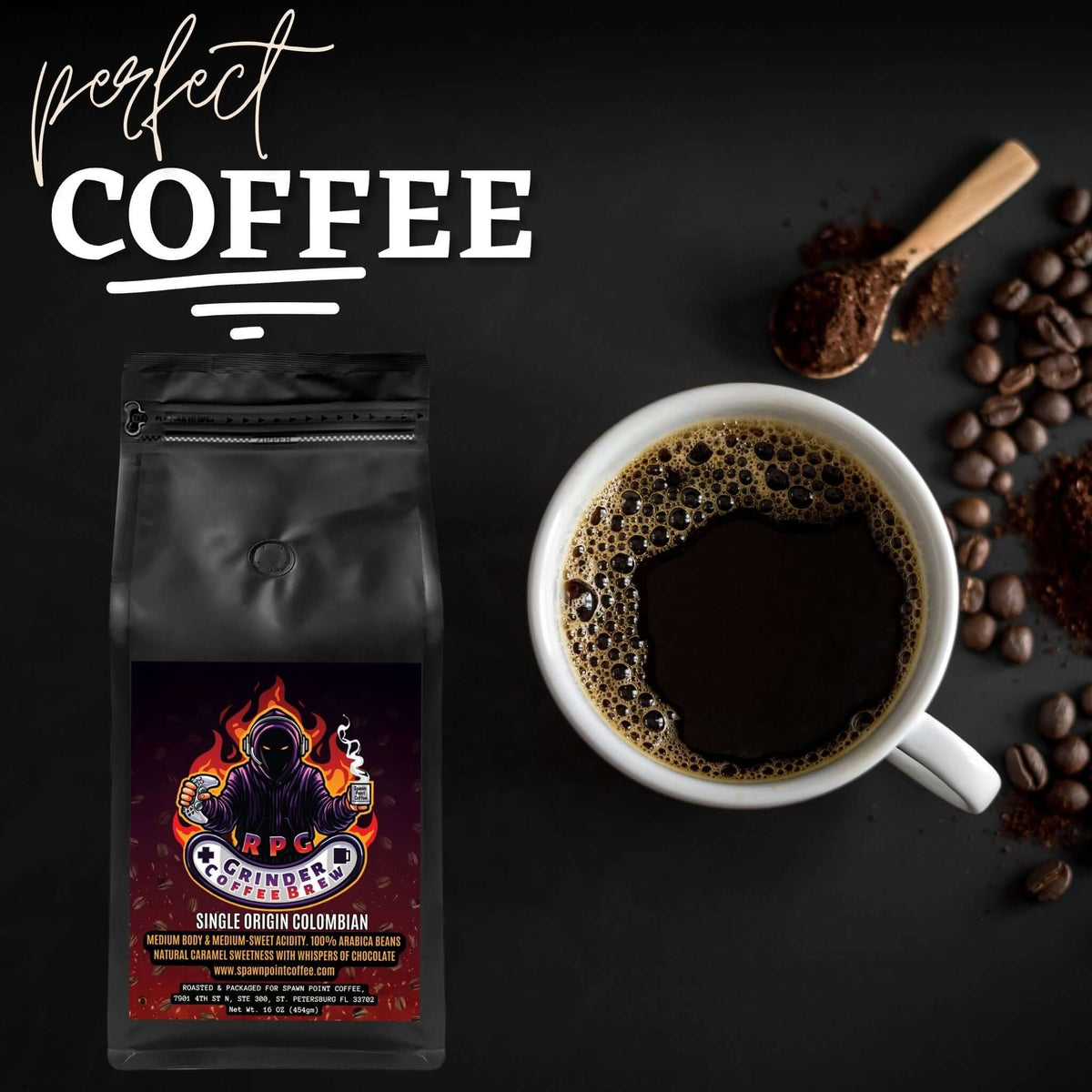 R. P. G. Grinders Coffee Brew, Single Origin Colombian Coffee – Spawn ...