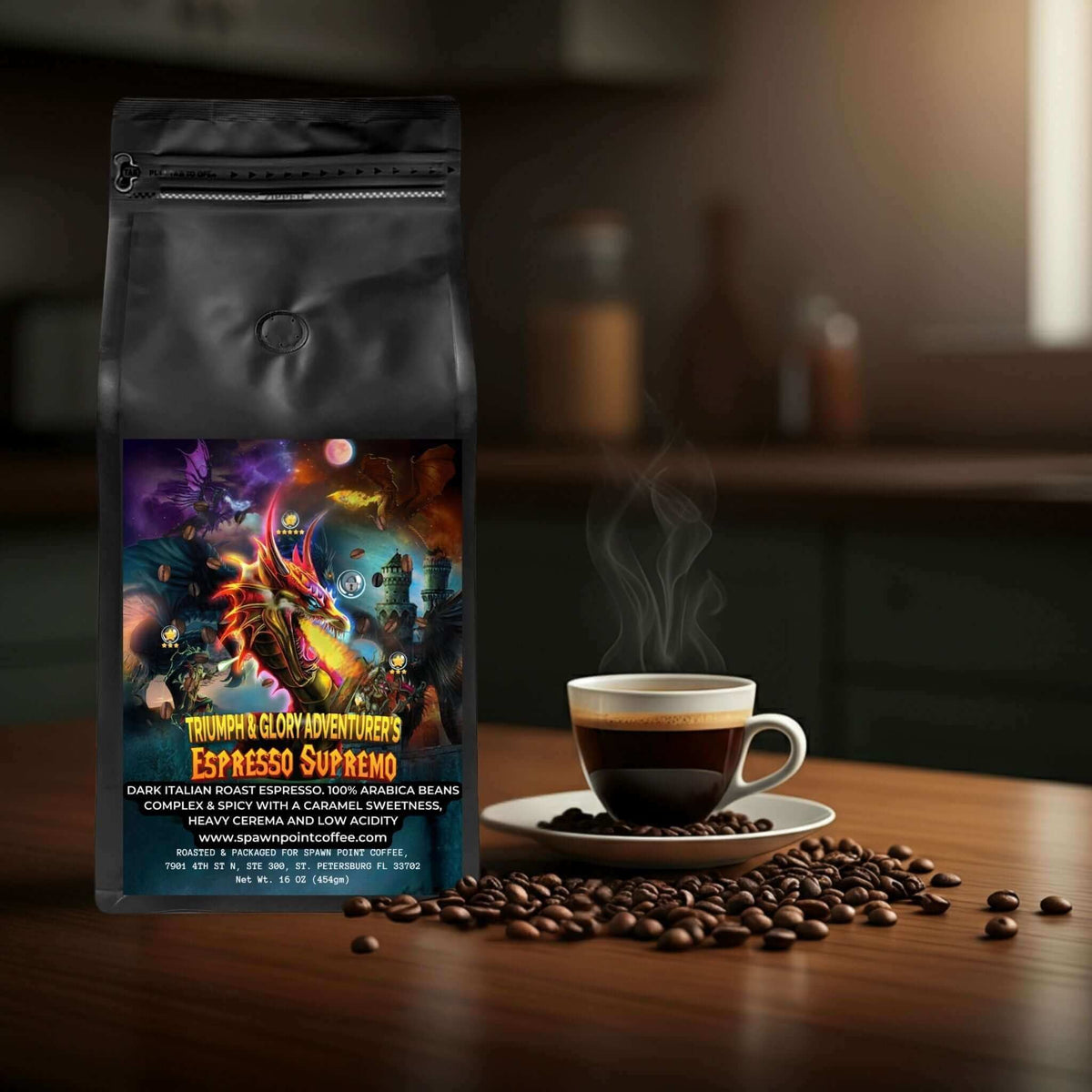 Triumph & Glory Adventurer's Decaffeinated Espresso Supremo Italian ...