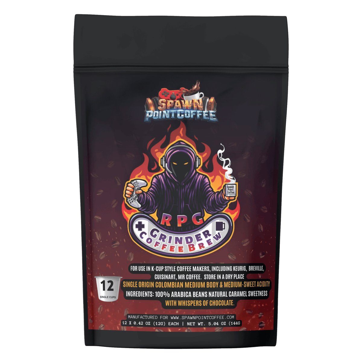 R. P. G. Grinders Coffee Brew | Single Origin Colombian Coffee | Pods ...