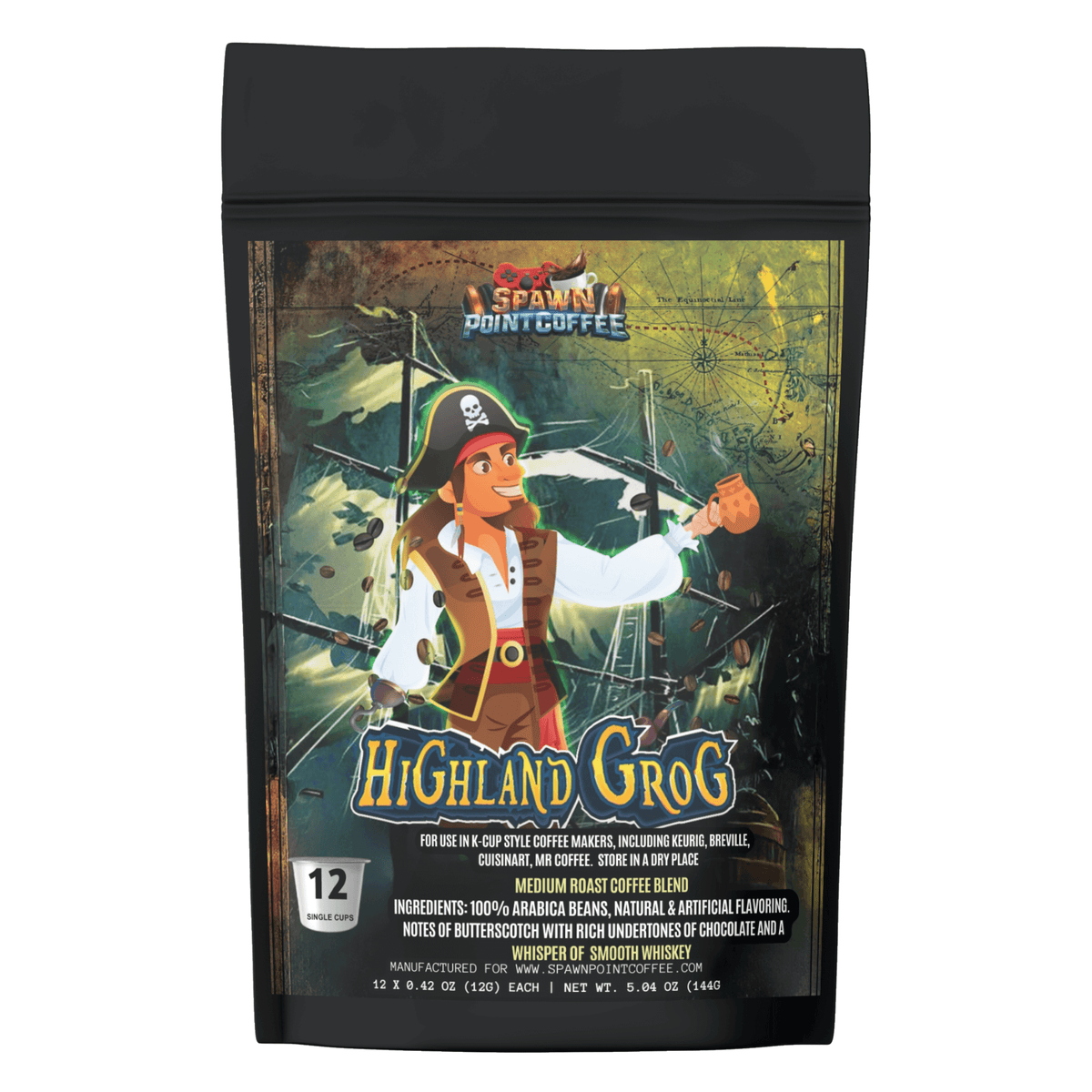 Highland Grog | Medium Roast Butterscotch, Chocolate, & Whiskey Flavor ...