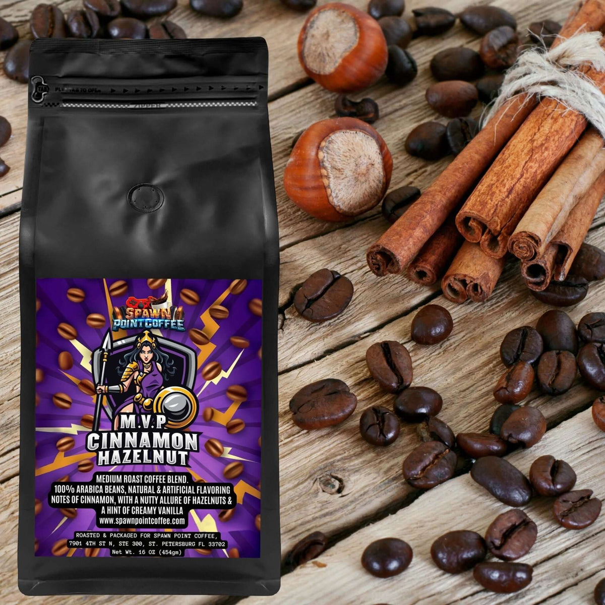 M. V. P. Cinnamon Hazelnut | Decaffeinated Medium Roast Flavored Coffe ...