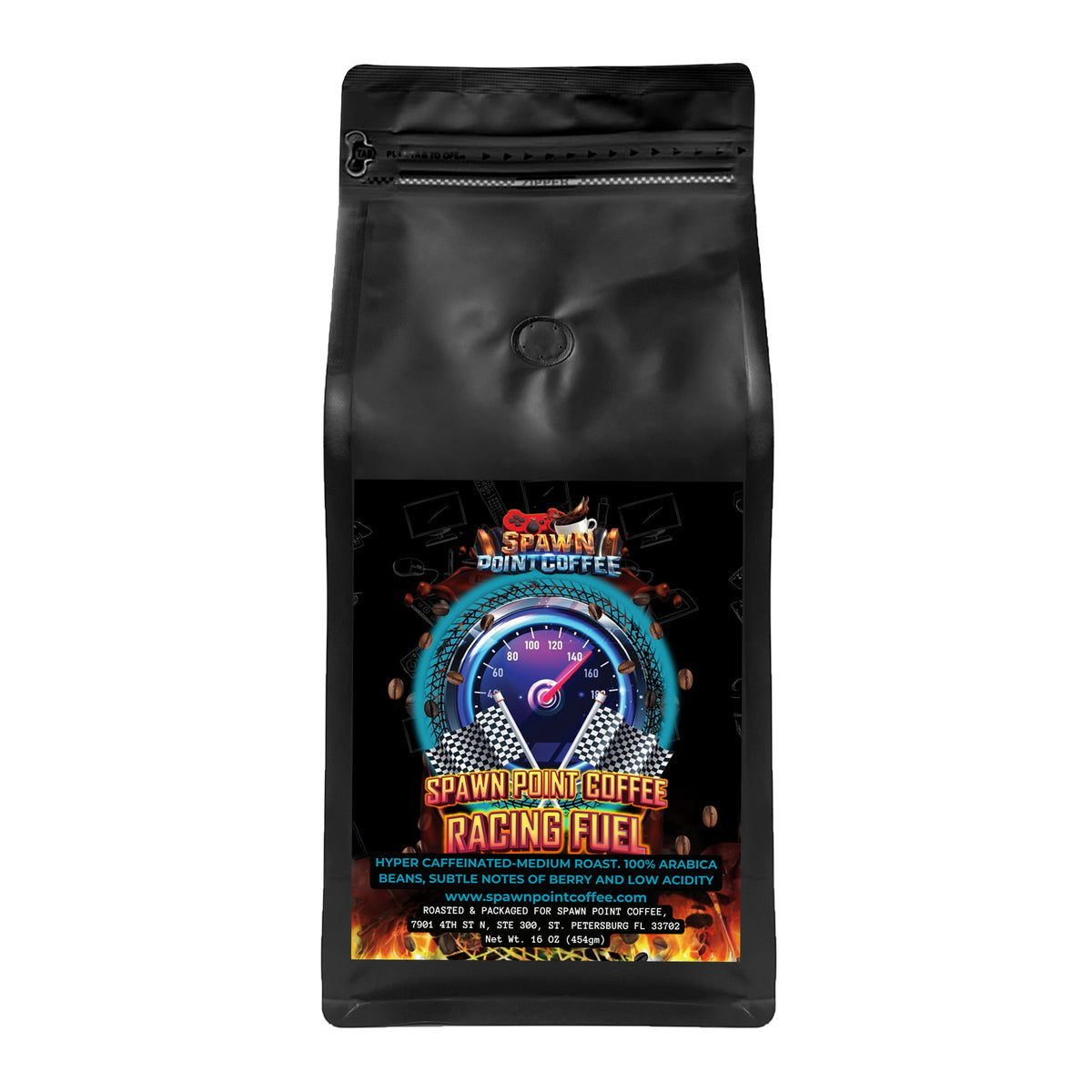 Racing Fuel | Hyper Caffeinated Medium Roast Coffee Blend | Whole Bean ...
